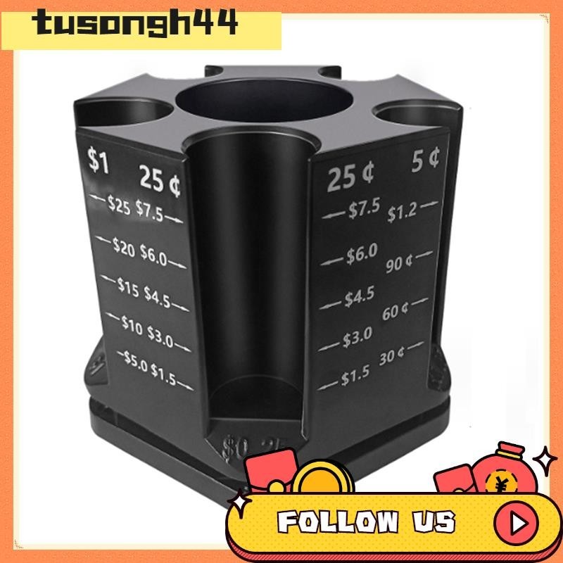 Coin Counter Coin Sorter, 2 In-1 Desk Organizer, 360°Rotatable Coin ...