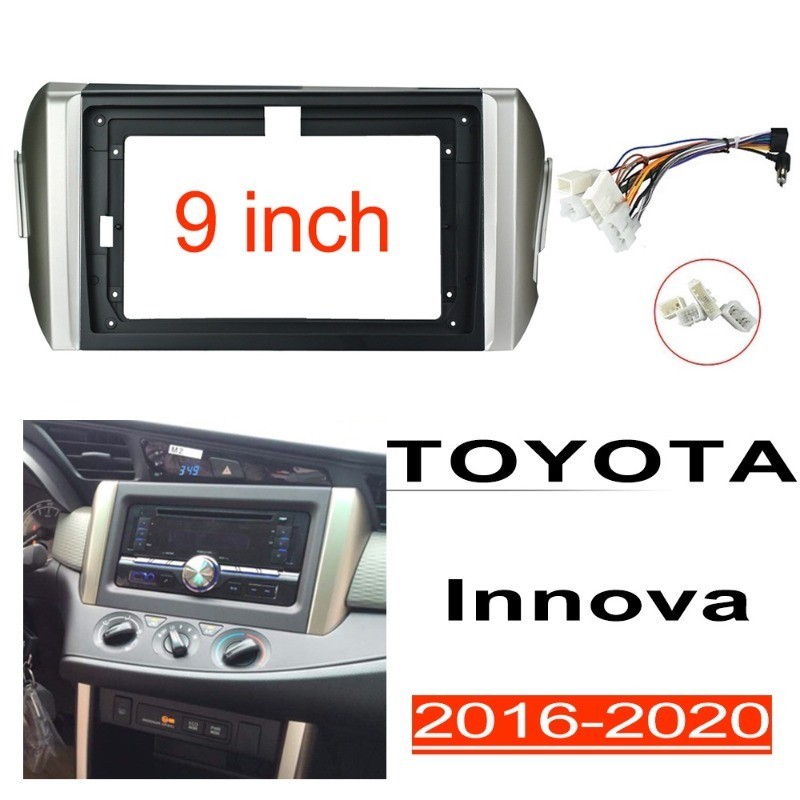 Car Stereo 9inch Panel Fascia for TOYOTA Innova 2016-2020 Android Unit ...