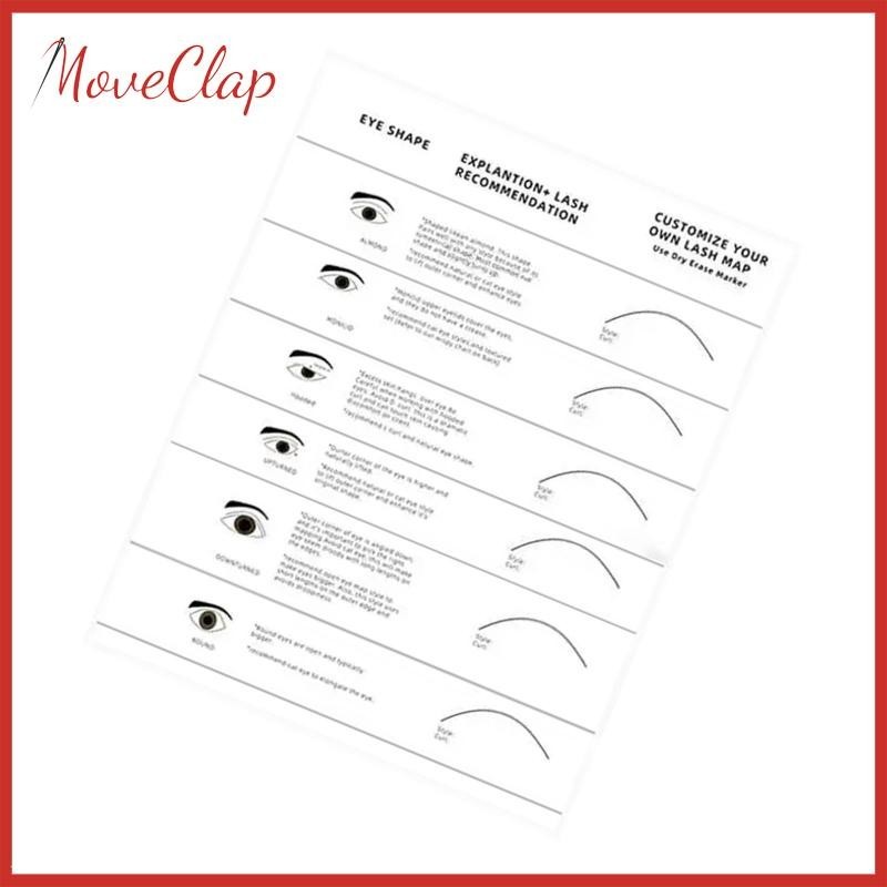[Lzdxwcke3] Eyelash Training Chart Practice. Eyelash Lash Book Supply ...