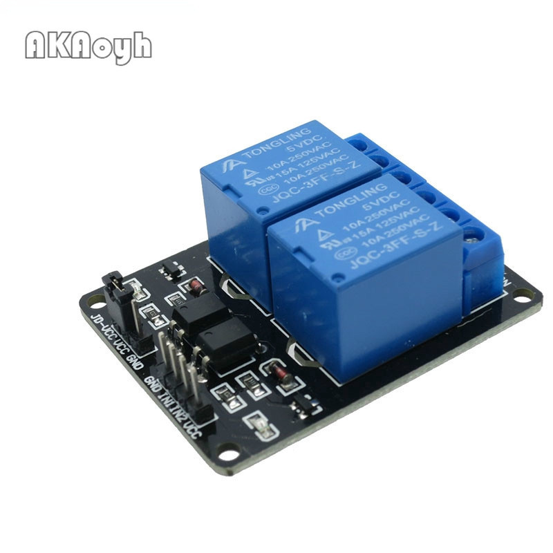 5V 2 Channel Relay Module relay expansion board with Optocoupler Relay ...