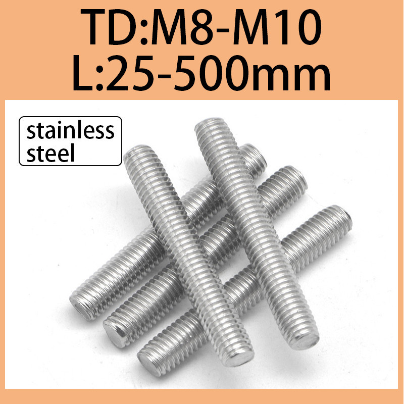 316/304 stainless steel threaded rod full thread screw, stainless steel ...