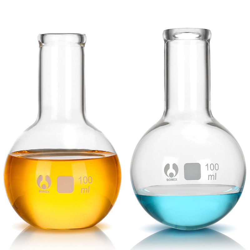 2,000ml Single Mouth Flask Flat Bottom Long Neck Distilled Flask Short ...