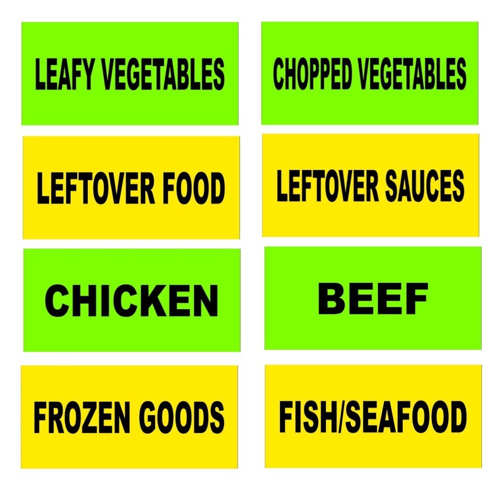 PVC signage food label, for beef, chicken, Chinese and other food label ...