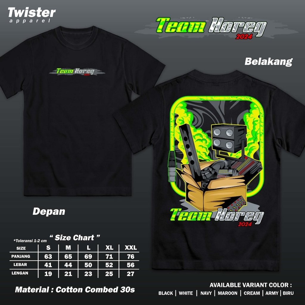 T-shirt Sound System Audio Team Horeg Vibes 2024 Shirt Distro Soundman ...