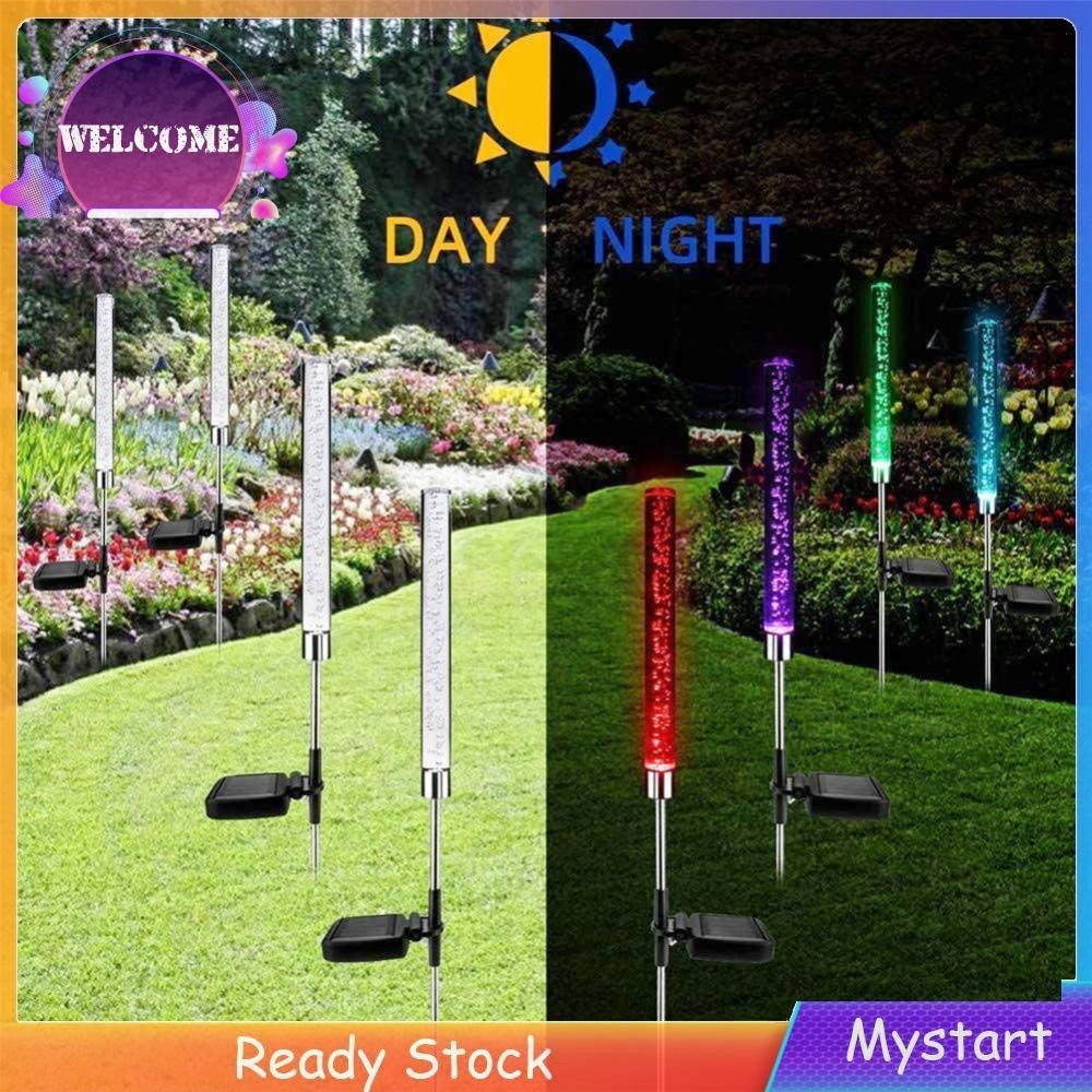 2Pcs Bubble Stake Light Decorative Pathway Lights Waterproof for Fences ...