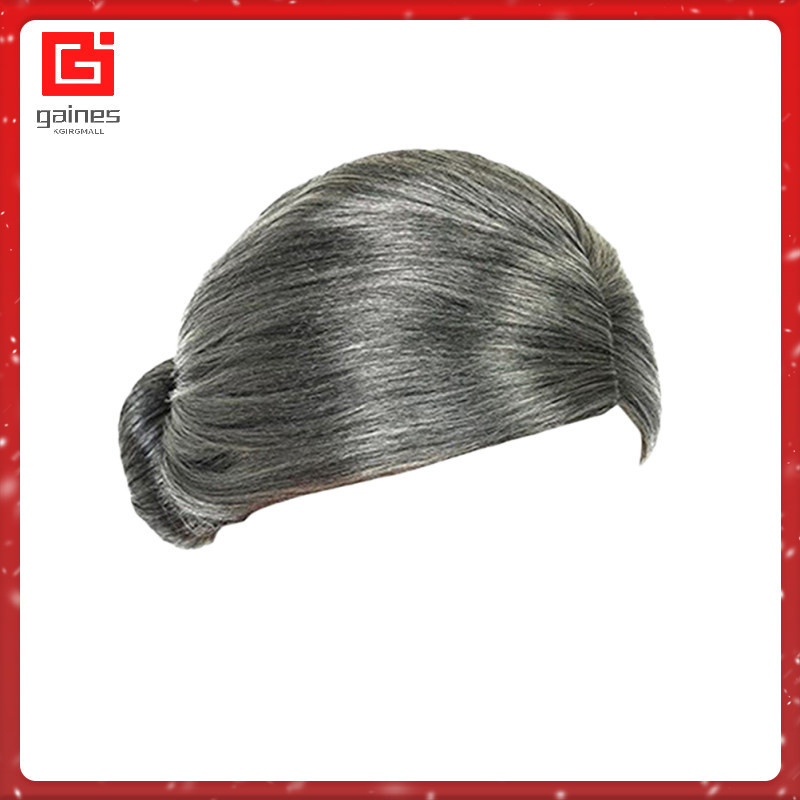 Old Women Wig Granny Lady Wigs Prom Grandma Mrs. Santa Elderly Miss ...