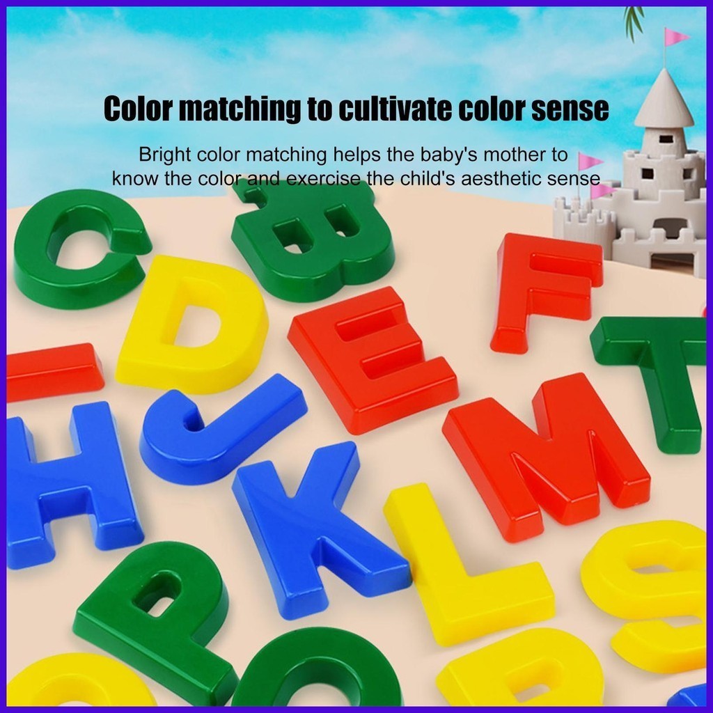 Sand Molds for Kids Educational Alphabet Learning Toys 26PCS Portable ...