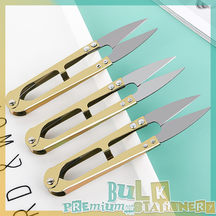 Multicolor Trimming Sewing Scissors U Shape Clippers Yarn Stainless ...