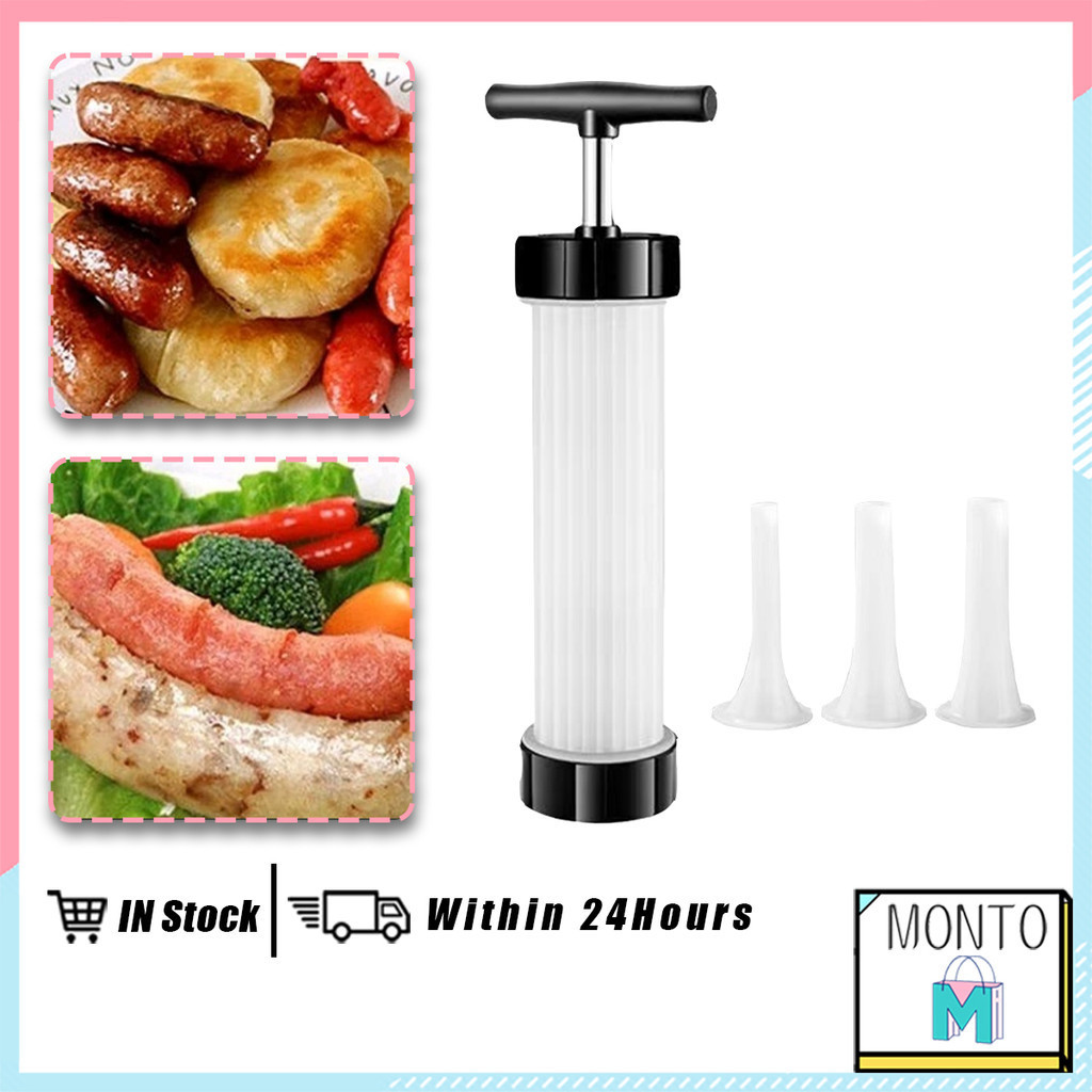 Sausage Maker Kit Manual Meat Longganisa Stuffer Filler Salami Maker ...