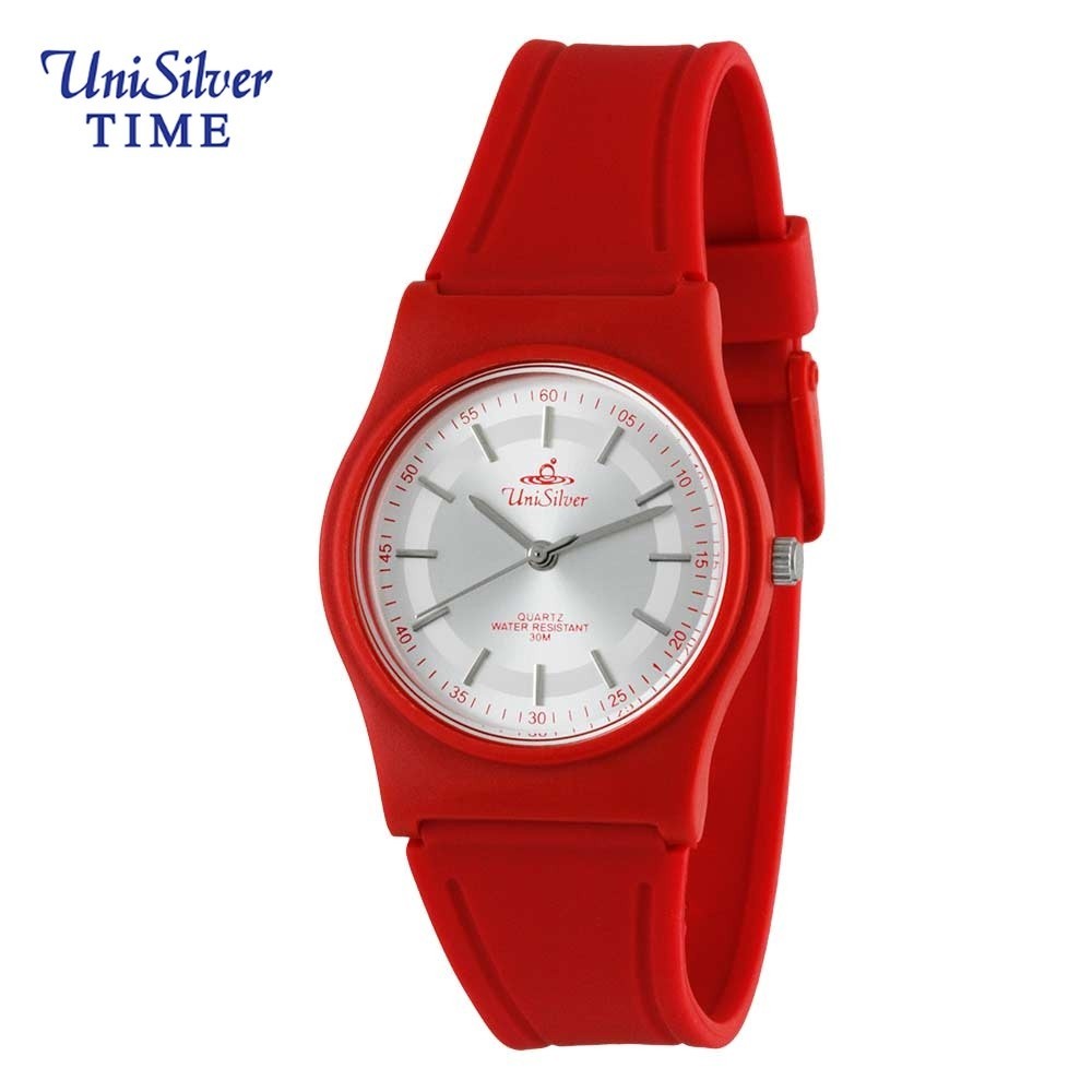 UniSilver TIME SMILZO GEN Women's Small Analog Red Rubber KW3772-2301 ...