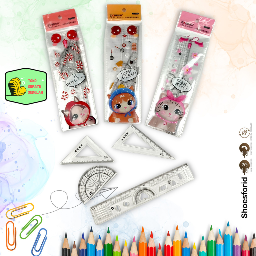 Plain Ruler // Ruler SET // Ruler 4 in 1 | Shopee Philippines