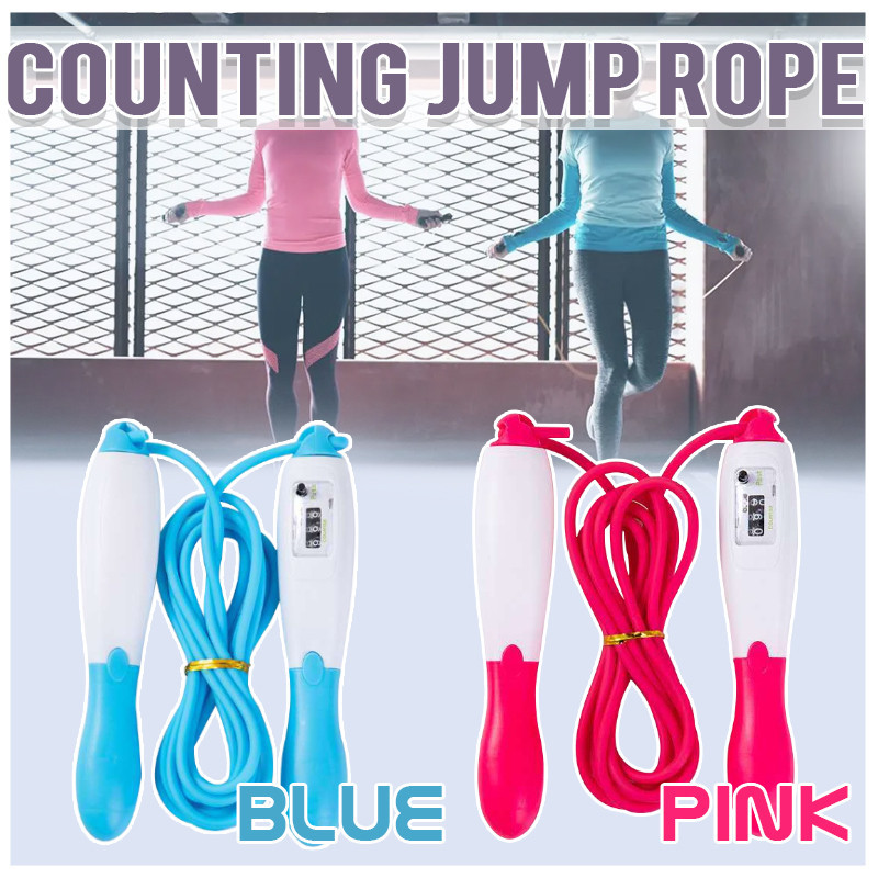 Counting Jump Rope Count Rope Adjustable Jumping Rope Fitness | Shopee ...