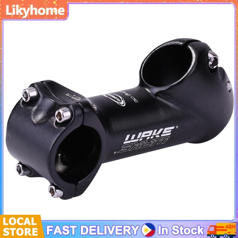 [Fast Delivery] WAKE 31.8mm Bicycle Stem Aluminum 90mm 45 Degree MTB ...