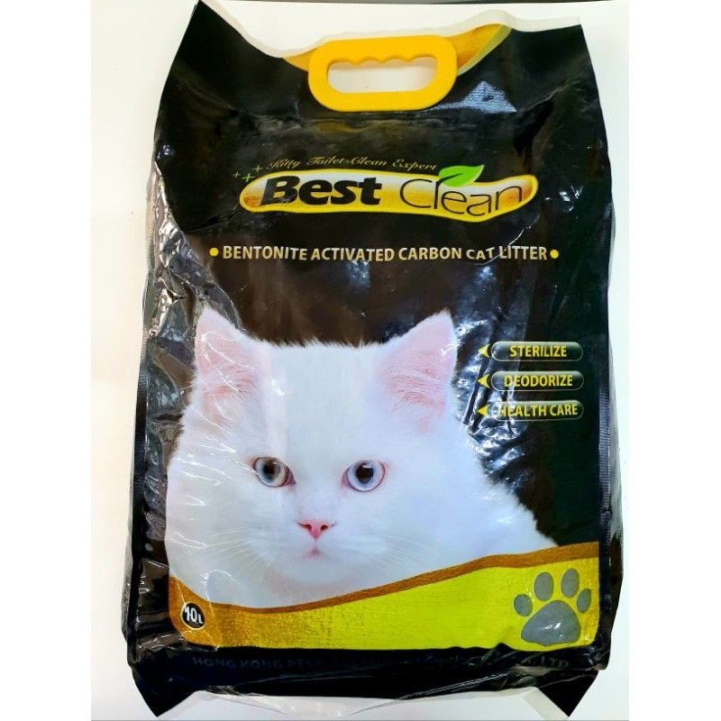 Best Clean - Activated Charcoal Cat Litter Sand 10L | Shopee Philippines