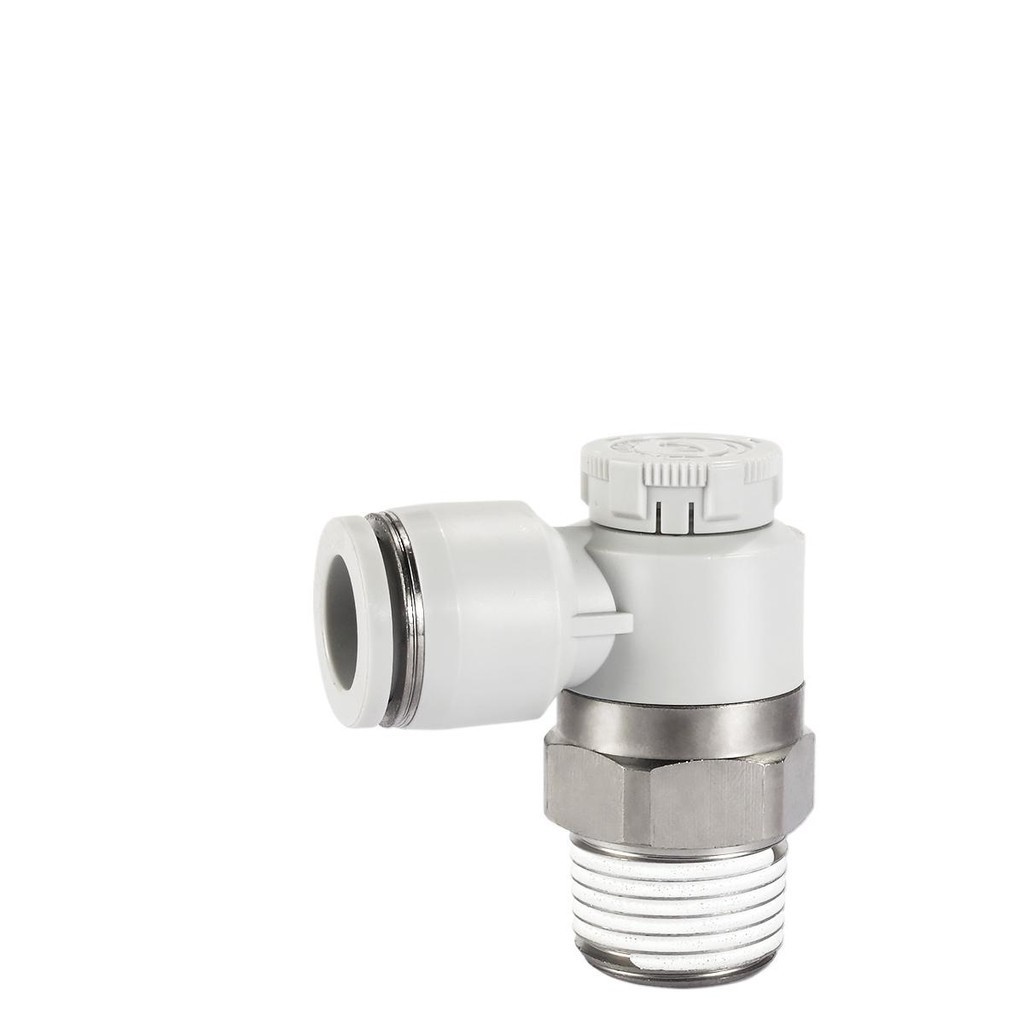 Yadke pneumatic throttle valve push-lock type cylinder speed regulating ...