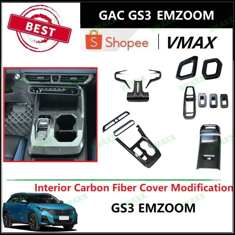 GAC GS3 EMZOOM 2023 Interior Carbon Fiber Cover Modification For GAC ...