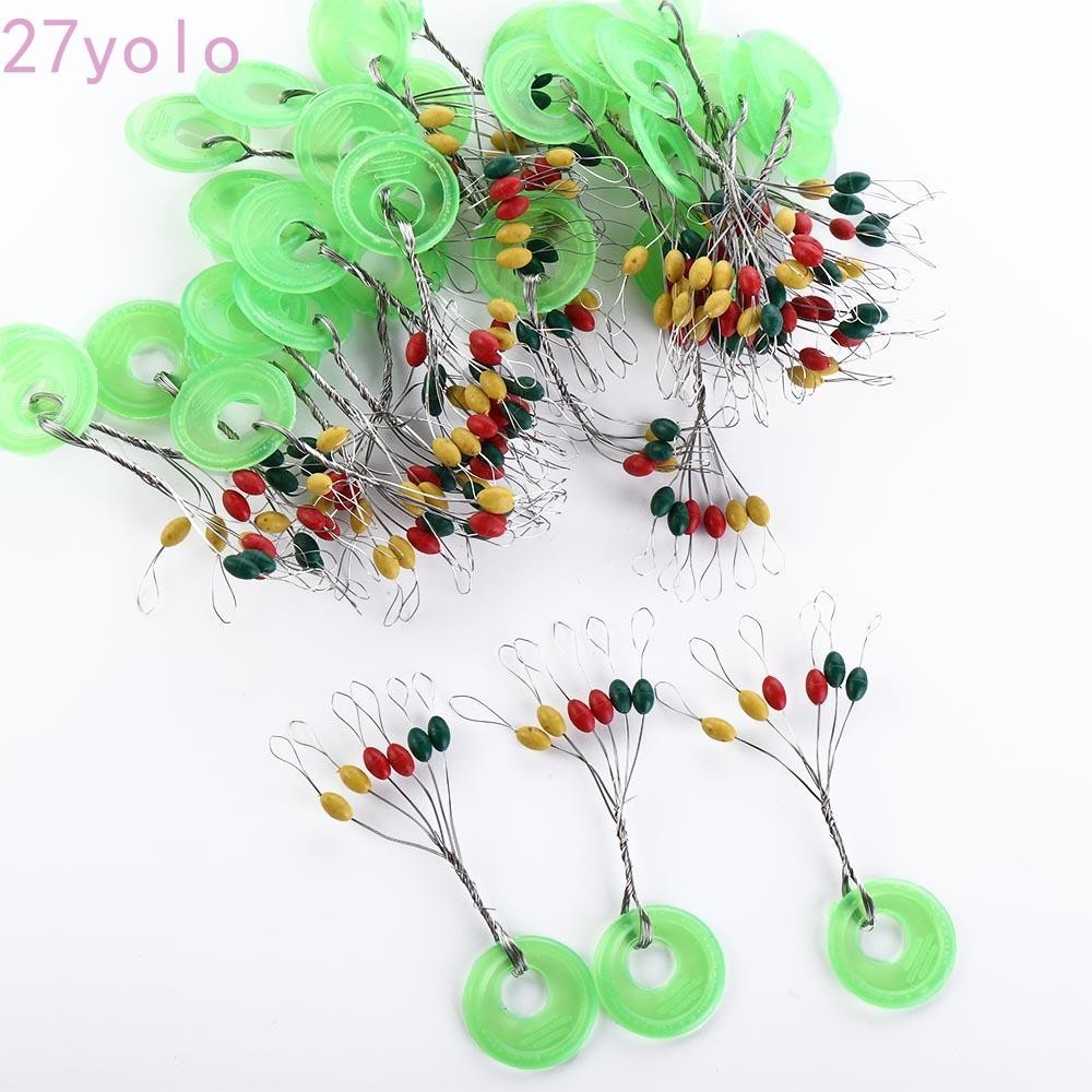 YOLO 600pcs Oval Float Light Weight Mini Float Rubber Fishing Stopper ...