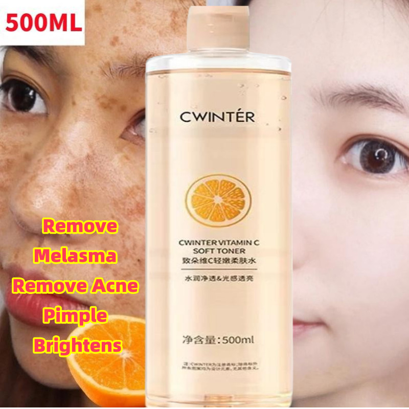 Vitamin C 500ML Toner Intensive Whitening Toner Essence Melasma Remove Acne Pimple Brightens ...