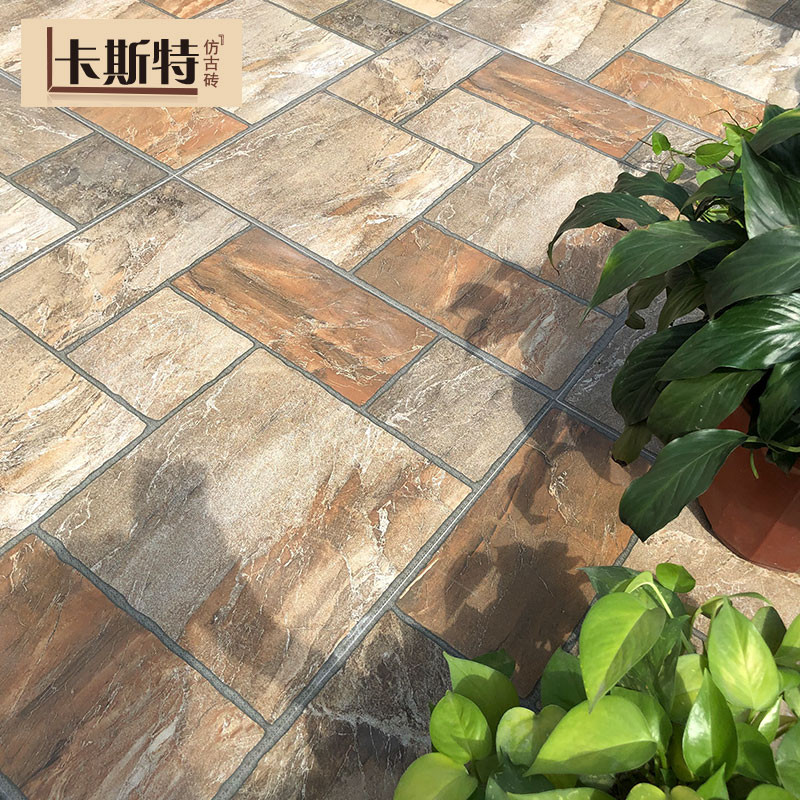 American Style Courtyard Tiles Outdoor Non-Slip Antique Tiles Terrace ...