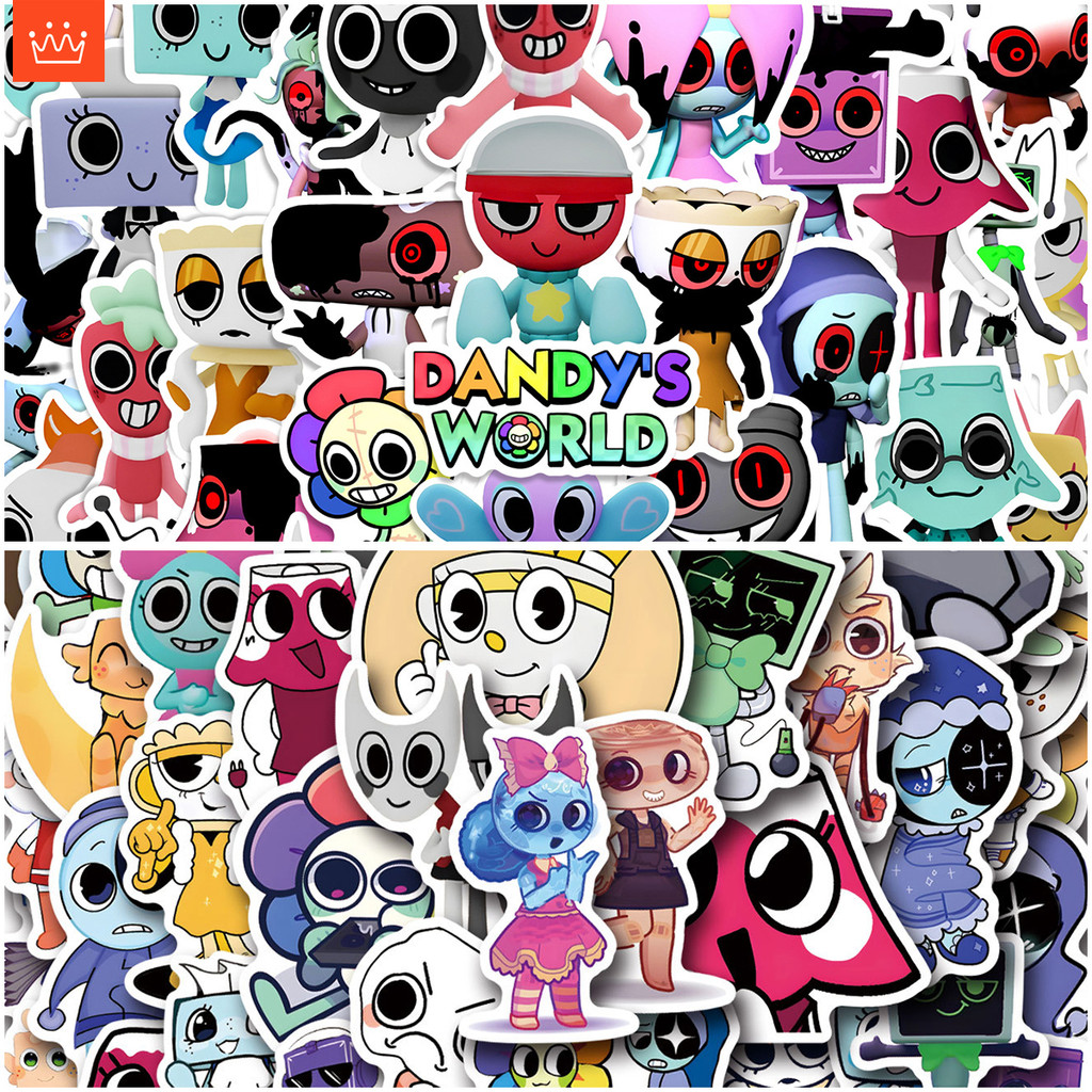 J· Dandy's World Stickers Set Video Games Graffiti Waterproof Decals ...