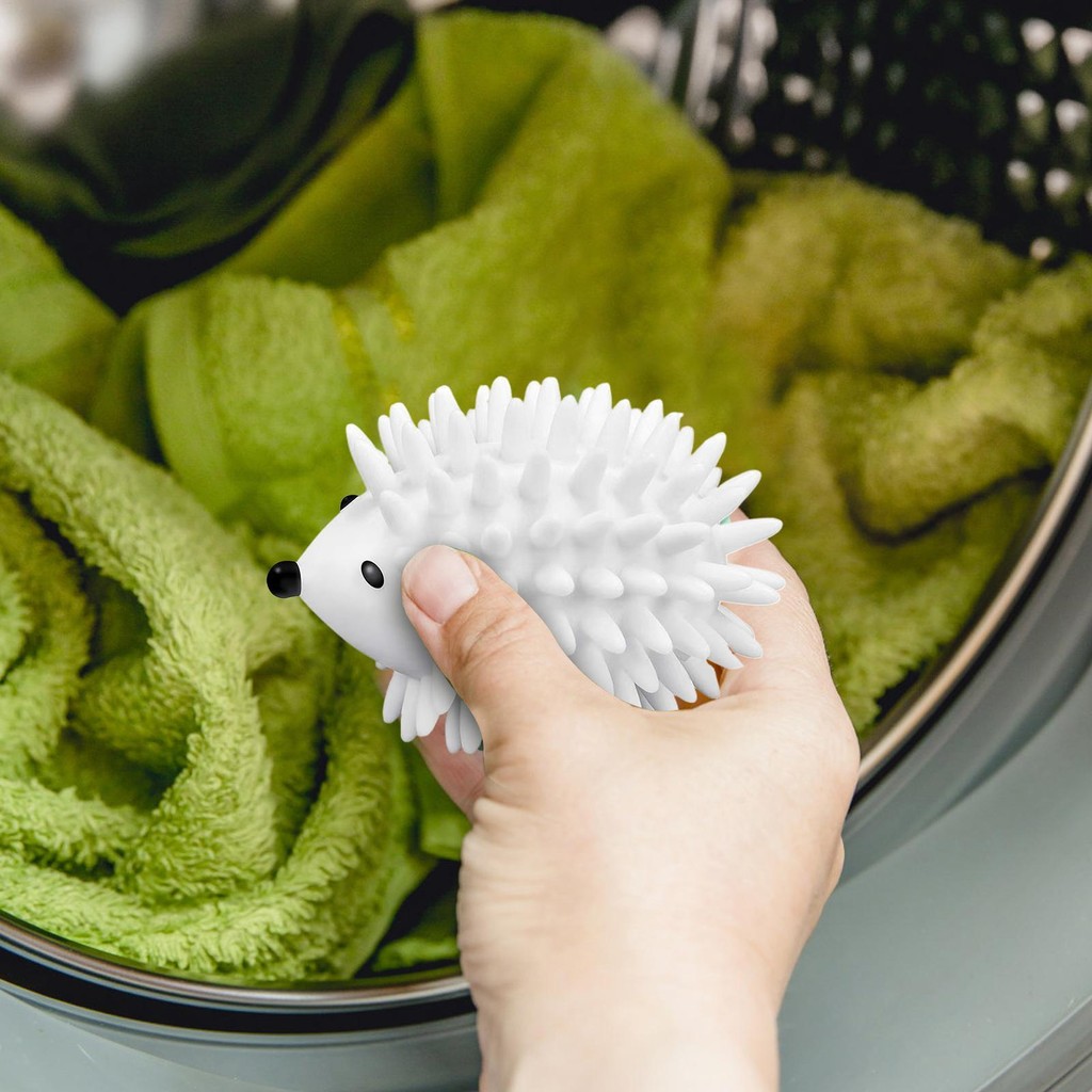 Reusable Dryer Balls 6 Pack Hedgehog Shape Dryer Balls White Pet Hair ...