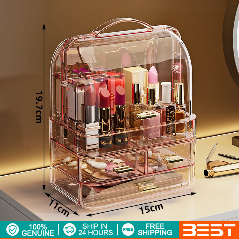 Bathro Portable Dustproof Drawer Cosmetic Organizer Waterproof Makeup ...