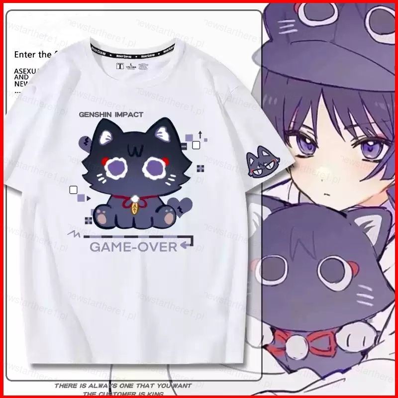 Jason Genshin Impact Wanderer Cosplay cloth Full Graphic summer T-shirt ...