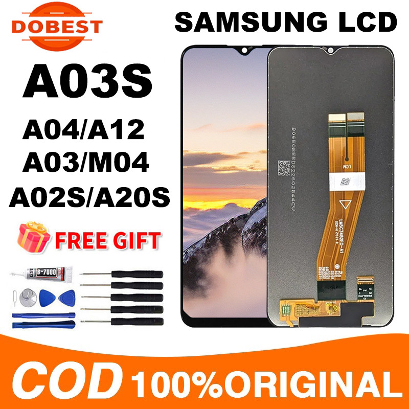 LCD for SAMSUNG Galaxy A03/A03S/M04/A02S/A04E/A20S/A04/A12 LCD Display Touch Screen Digitizer ...