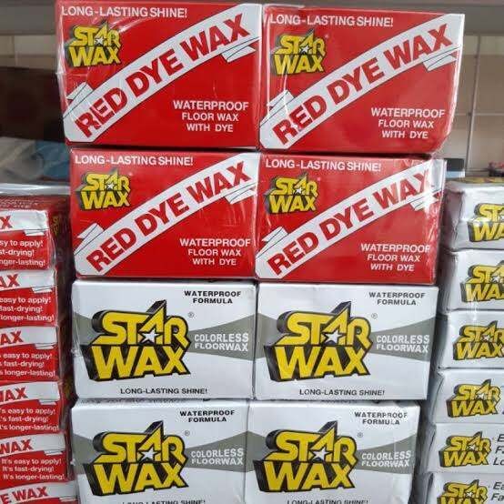 Star Wax Floor Wax 90G Starwax (Red, Colorless, Red dye) | Shopee ...