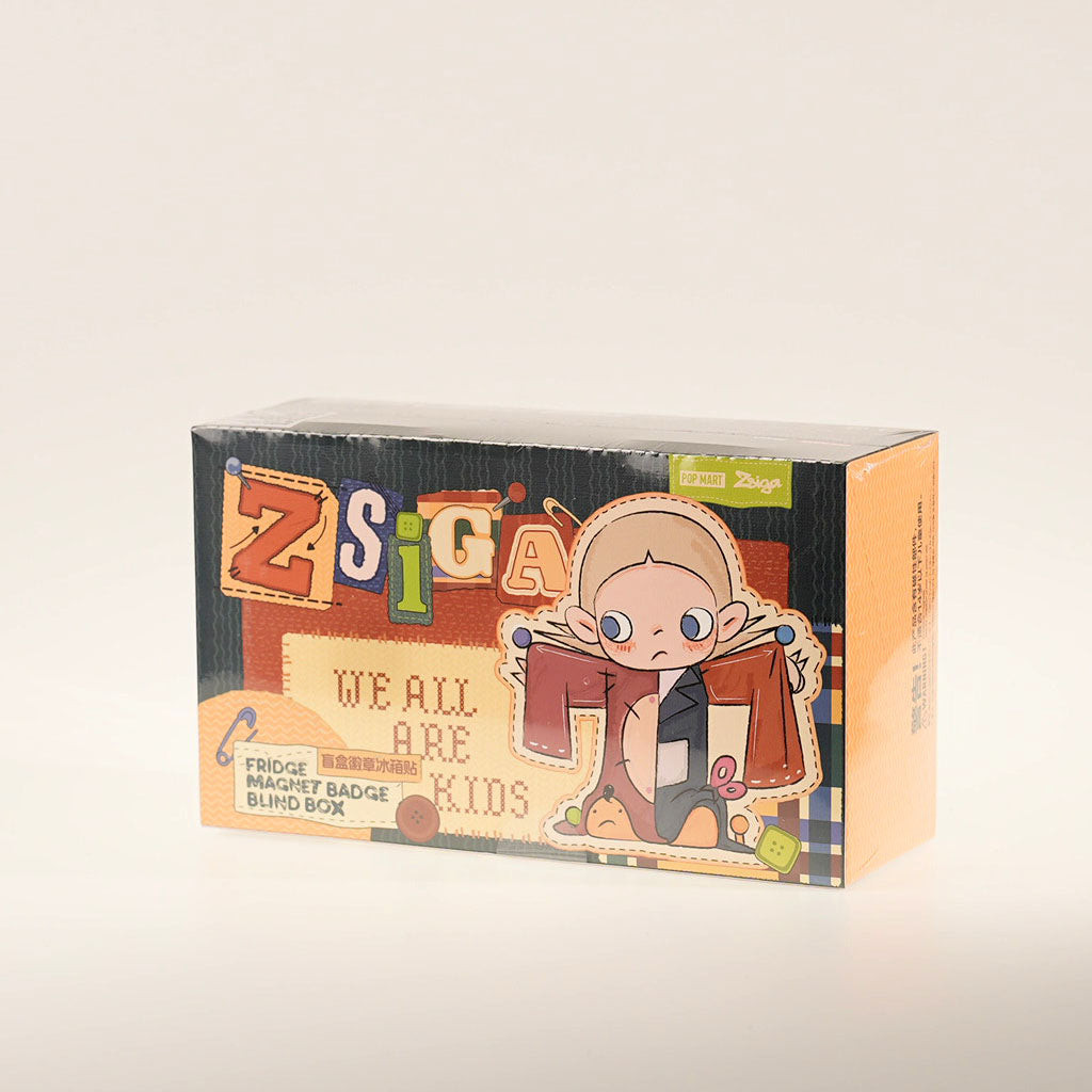 POP MART Zsiga We All Are Kids Series-Fridge Magnet Badge Blind Box(Set ...