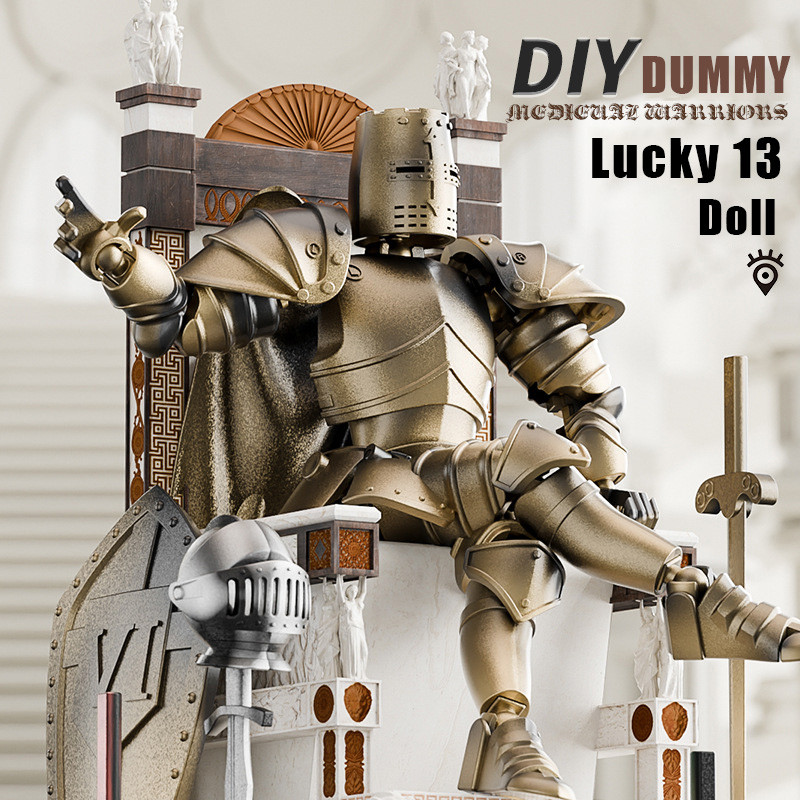Skull Knight Dummy 13 Action Figure Skeleton Lucky 13 Action Figure T13 ...