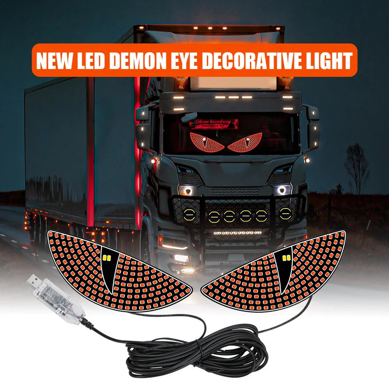 Devil‘s Eyes Car LED Light Warning Light Auto Exterior Decorative Lamps ...
