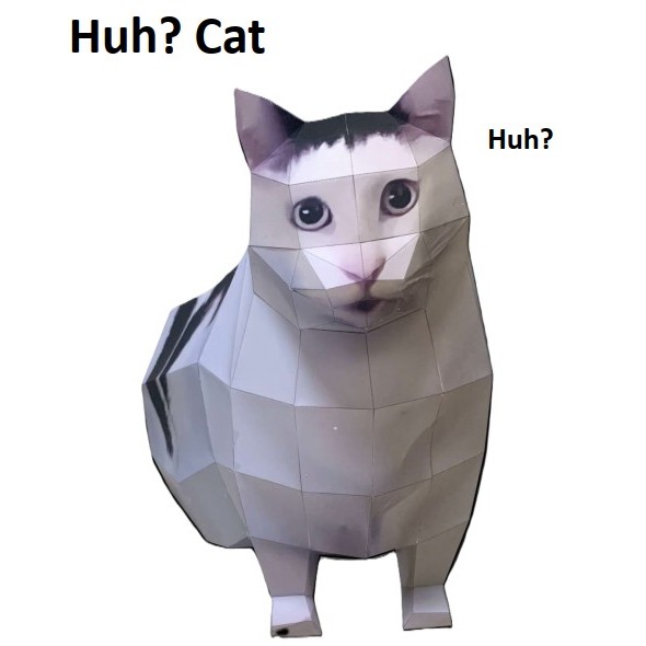 Cat Meam Paper Meme Papercraft | Shopee Philippines