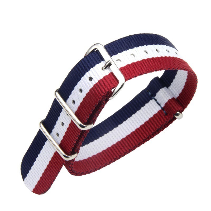 Nato Nylon Striped Watch Strap 20mm Watchband Military Quality Nylon ...
