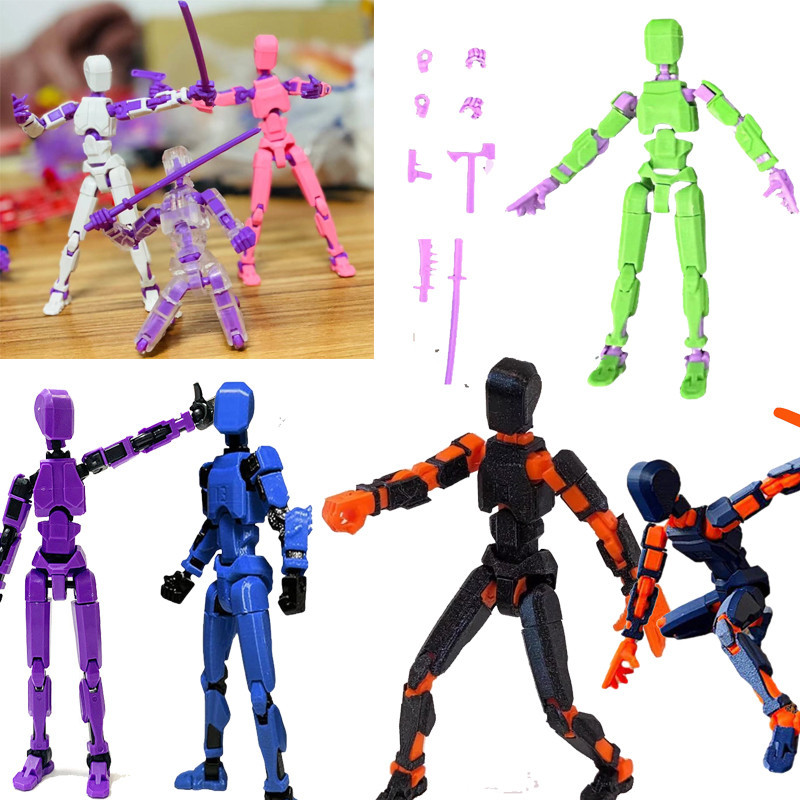 Lucky 13 Dummy Action Figure 3D Titans Movable Joint Movable Joint Kid ...