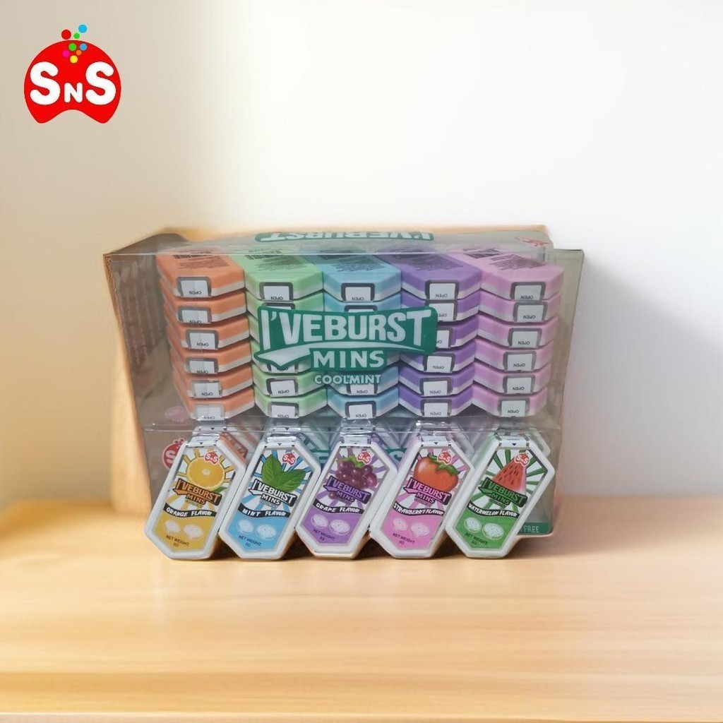 SnS I've Burst Mins Coolmint Assorted Flavor(6gx30Pcs) Snack Sweet ...