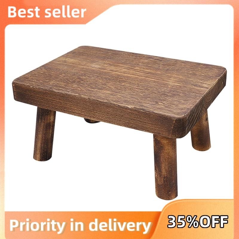 High Beds Wooden Step Stool Solid Wood Small Stool Kitchen Living Room ...