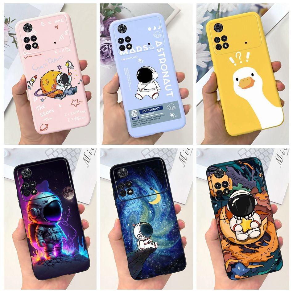 Xiaomi Poco M4 Pro / Poco M4 5G / Poco M4Pro 5G Cute Astronaut Duck ...