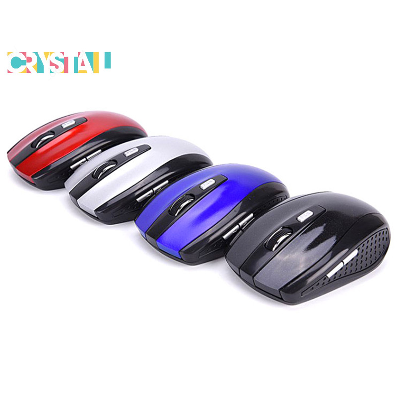 Crystal- 2.4GHz Wireless Mouse Adjustable DPI Gaming 6 Buttons Optical ...