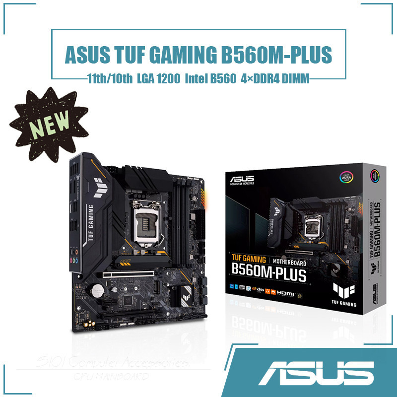 ASUS TUF GAMING B560M-PLUS Motherboard LGA 1200 4xDDR4 DIMM Using Intel ...