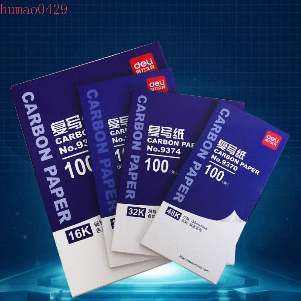 HUMAO 100 Sheets Carbon Paper, Double-sided Carbonless Transfer Papier ...