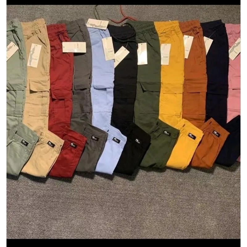 Korean cargo retro style jogging candy pants Thicke pocket candy pants for women Good-7 | Shopee ...