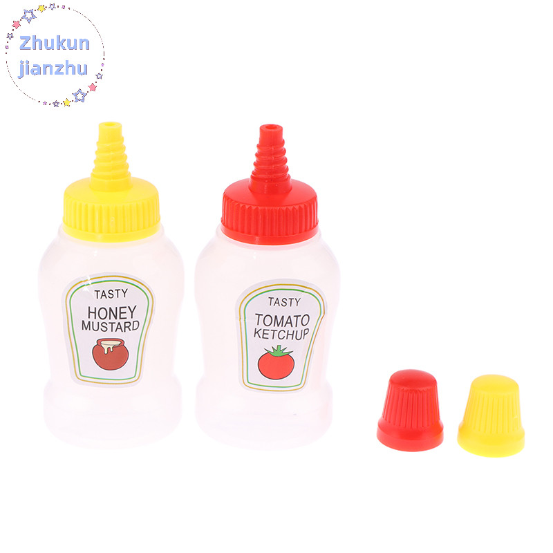 zhukunjianzhu 1/2Pcs Mini Portable Small Sauce Container Tomato Gravy ...