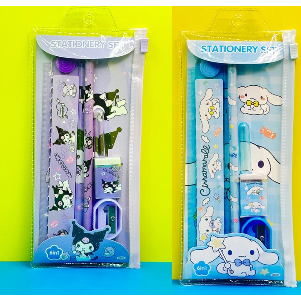 Sanrio Mymelody Kuromi Pencil Ruler Eraser Sharpener pencil case ...