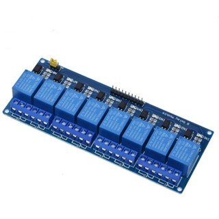 5V 12V 8 Channel Relay Module Shield With Optocoupler 8 Way Relay Board ...