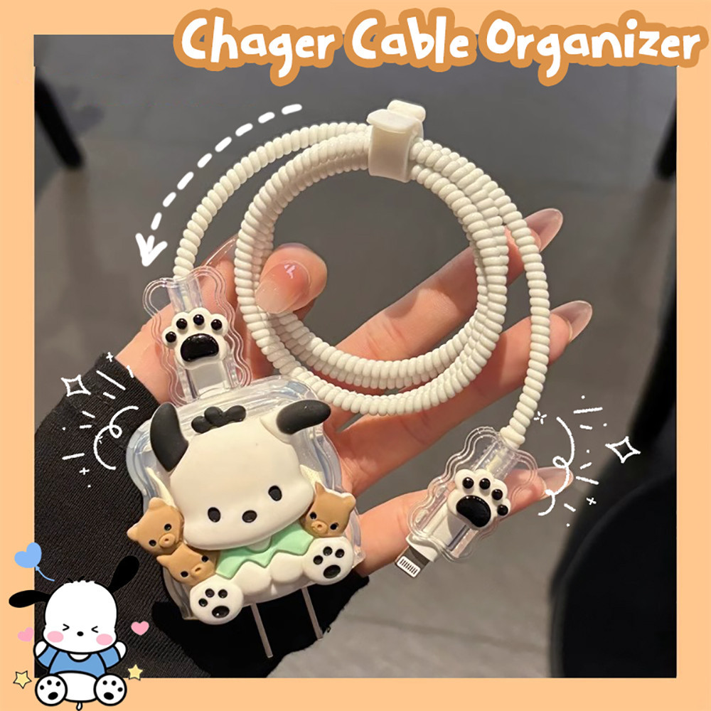 Cartoon Pochacco Charger Cable Protector for 18W20W Charger Protector ...