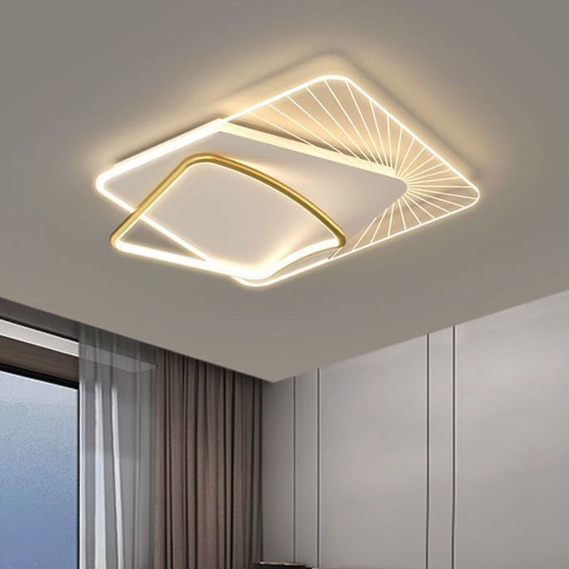 Home Living Room Ceiling Lights Modern Minimalist Bedroom Ceiling Light ...