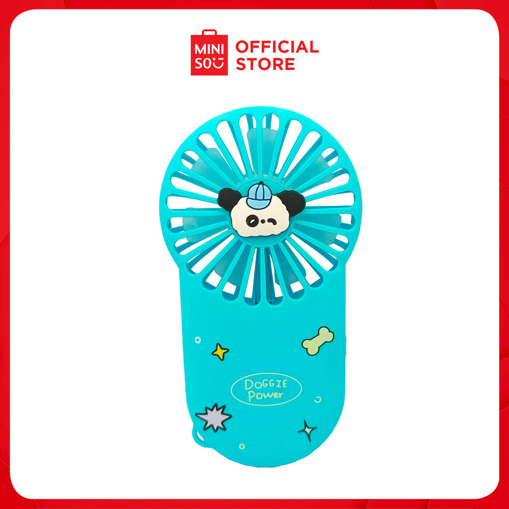 MINISO Doggie Power Mini Fan with Built-in Stand (Puff) | Shopee ...