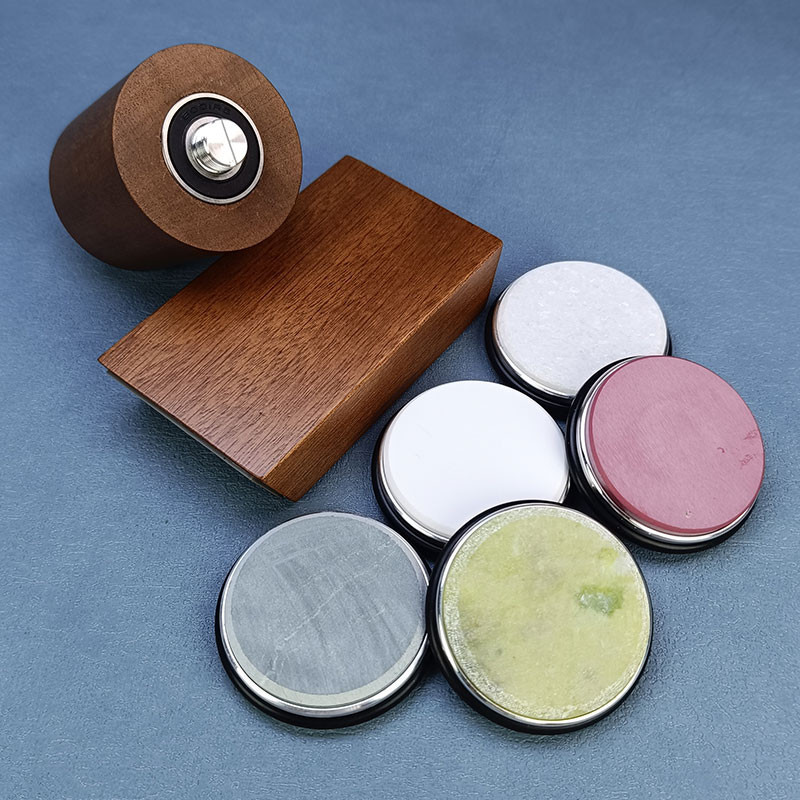 Diamond Sharpening StoneMagnetic Rolling Knife Sharpener Wood Kitchen ...