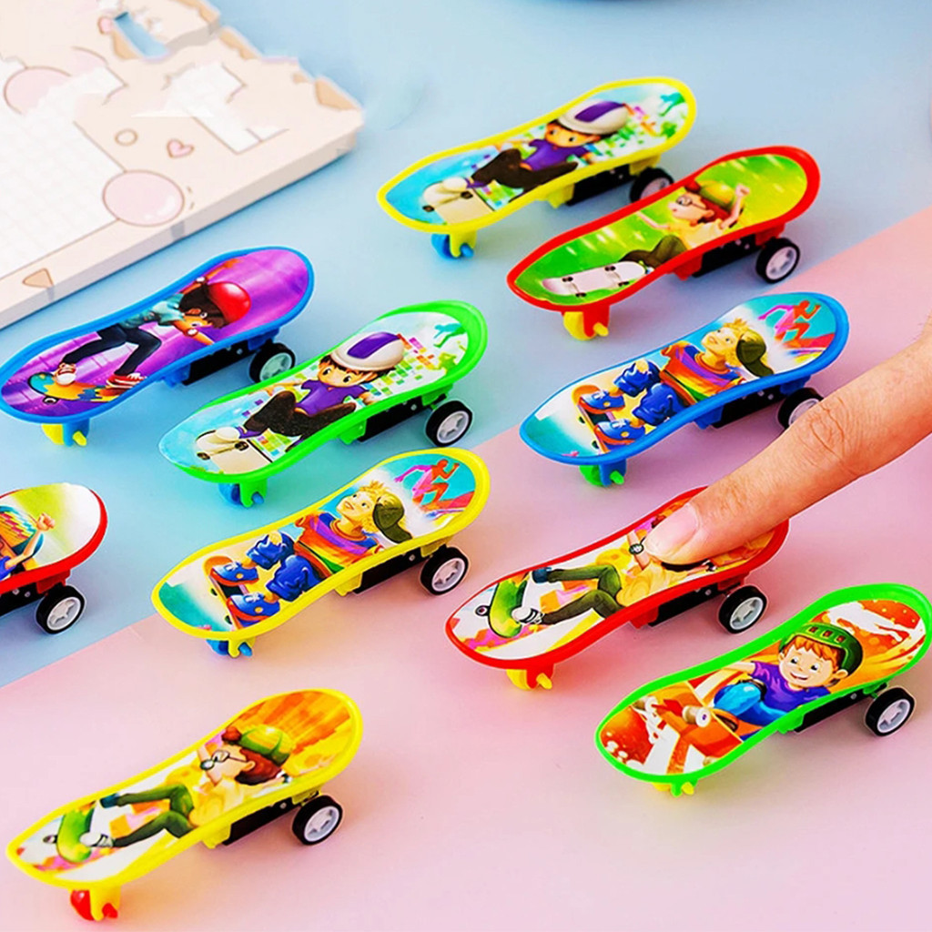 10PCS Fun Mini Finger Pull Back Scooter Kids Birthday Party Favors Baby ...